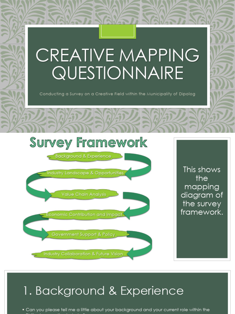 Creative Mapping Questionnaire | PDF | Economies