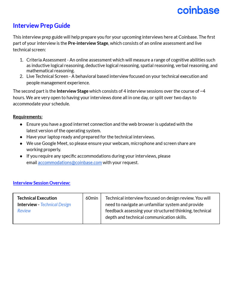 Coinbase Interview Prep Guide - Engineering Manager (M6) | PDF | Reason | Cognitive Science