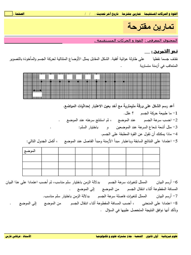 1AS U02 - E5 - Exercice 005 - تمرين | PDF