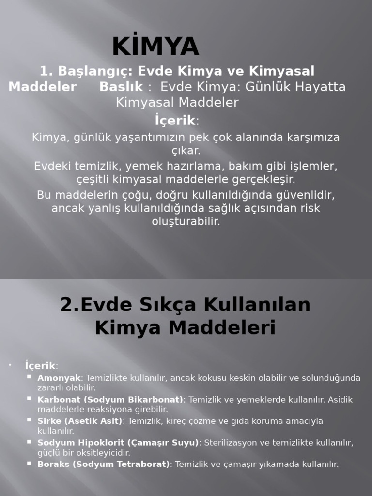 KİMYA | PDF