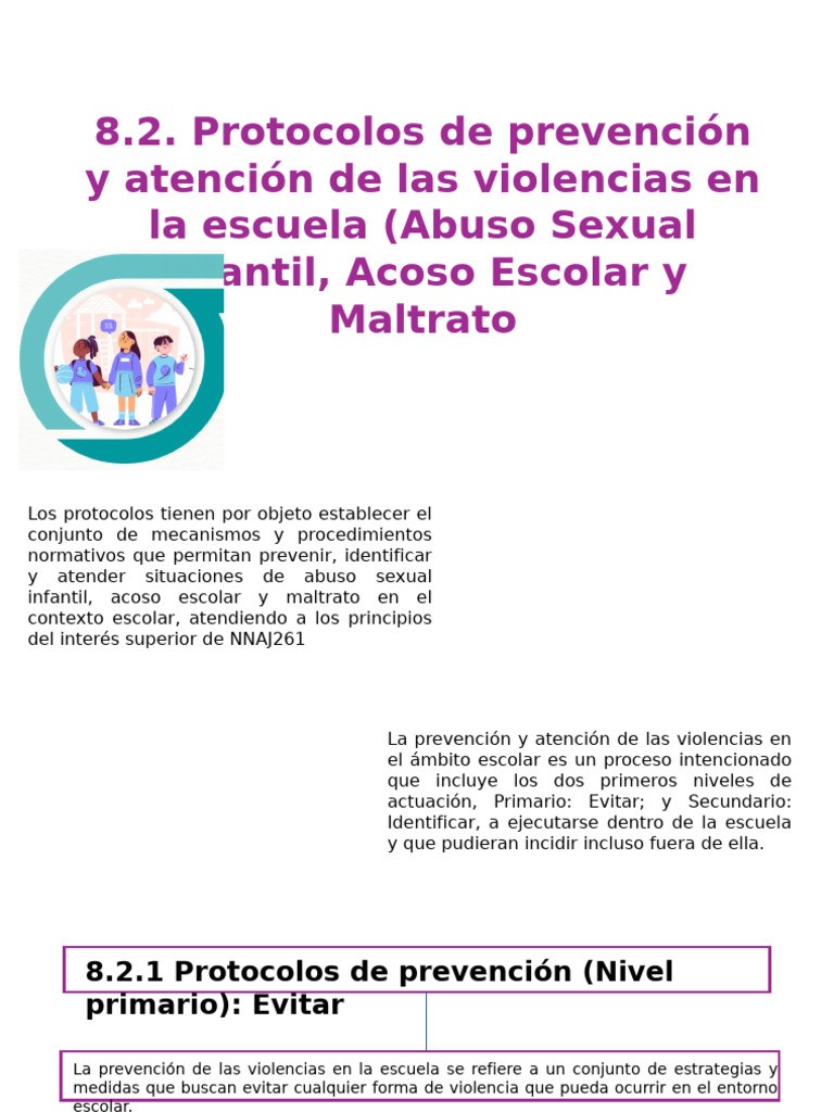 8.2 Protocolo | PDF | Abuso infantil | Violencia