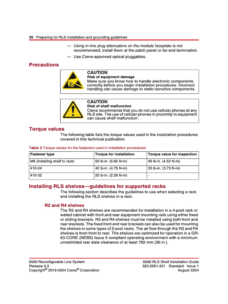Shelfs R2 & R4 RLS | PDF