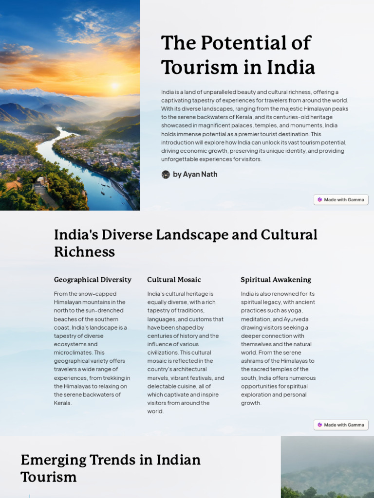 The Potential of Tourism in India | PDF | Tourism | Sustainability