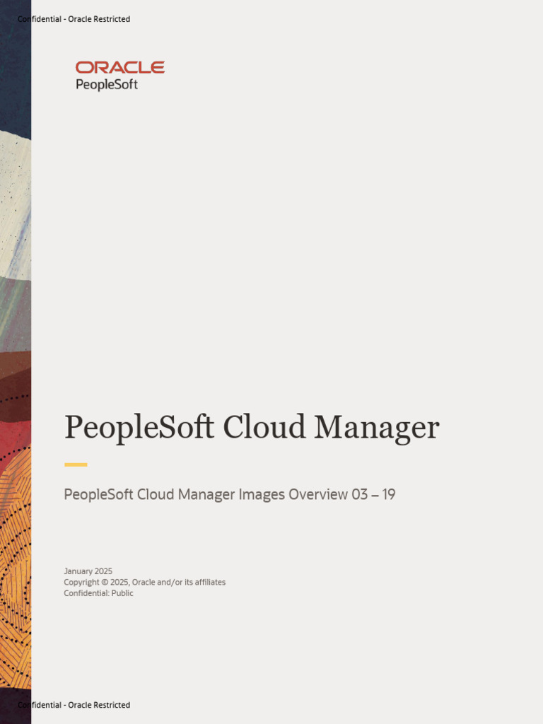 PeopleSoft Cloud Manager Images Overview | PDF | Cloud Computing ...