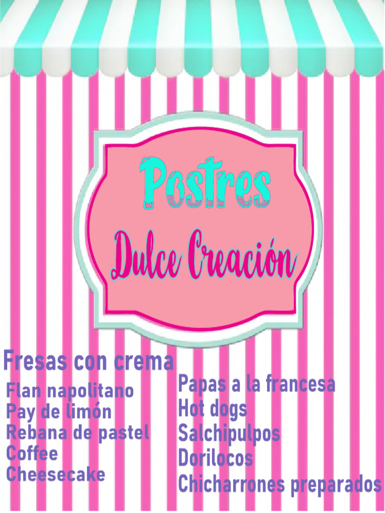 Lonas Postres Delce Creacion | PDF