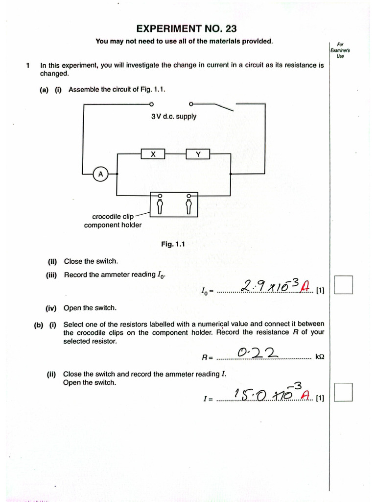 Exp#23 Solution X and y Resistor | PDF