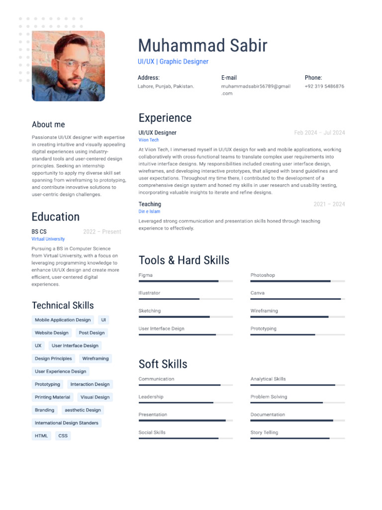 Resume | PDF | User Interface Design | User Interface