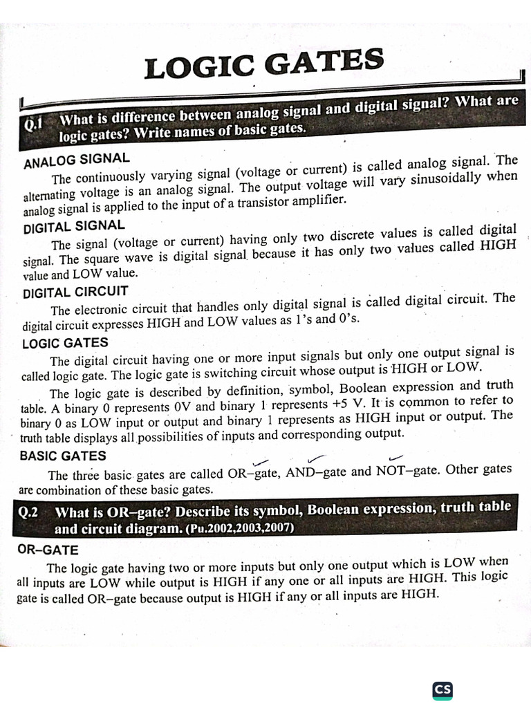 Logic Gates | PDF