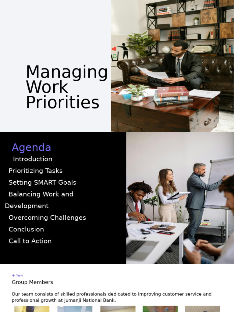 Managing Work Priorities | PDF | Time Management | Professional Skills