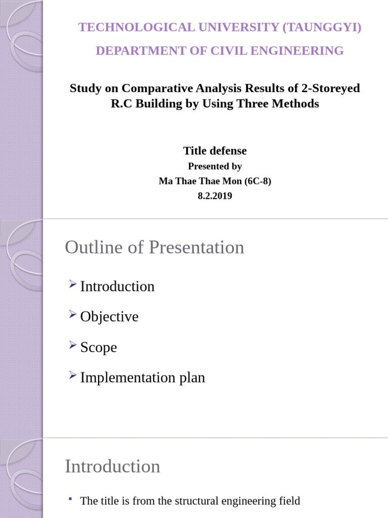 Title Defense Presentation | PDF