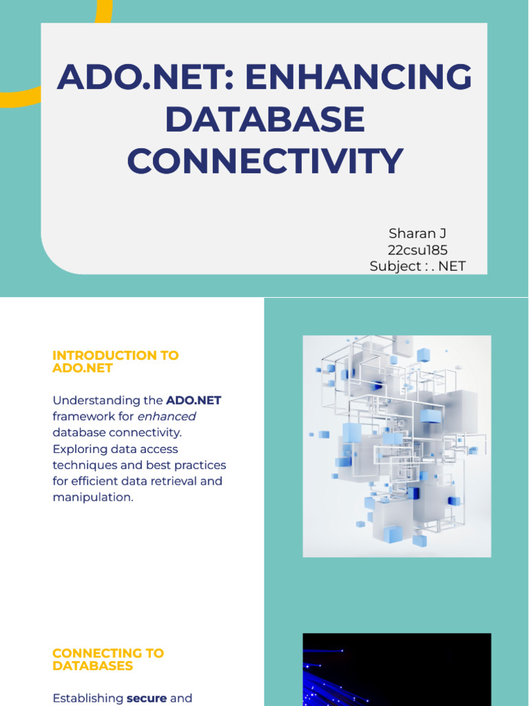 Wepik Mastering Adonet Enhancing Database Connectivity 20240401024205eRcR | PDF