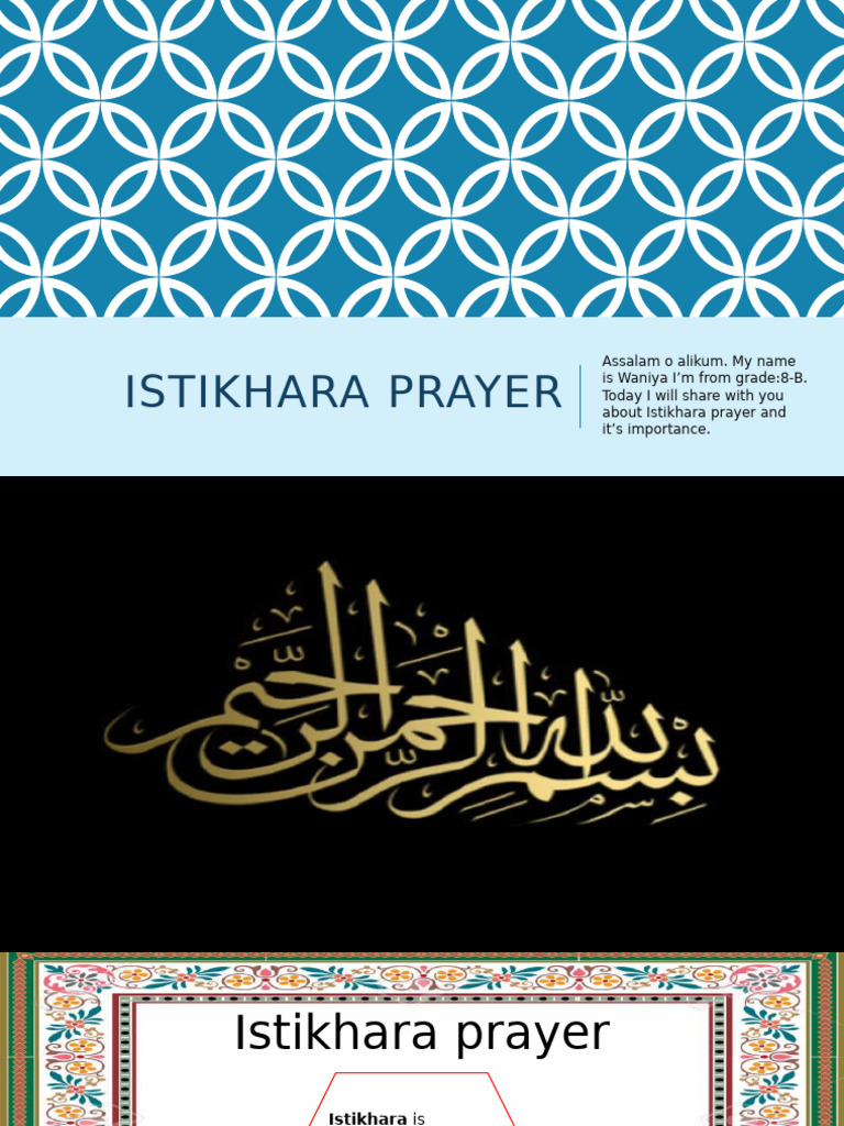 Istikhara Prayer | PDF