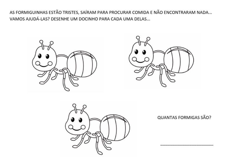 Ajude as Formiguinhas Famintas | PDF
