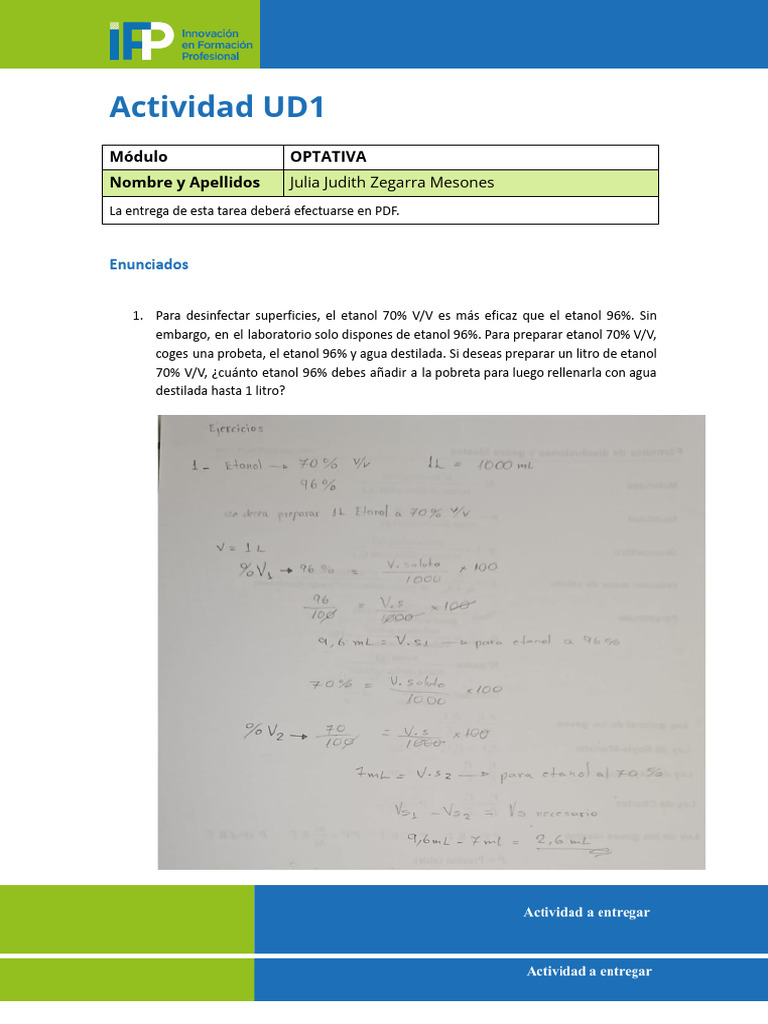 UD1. Disoluciones | PDF