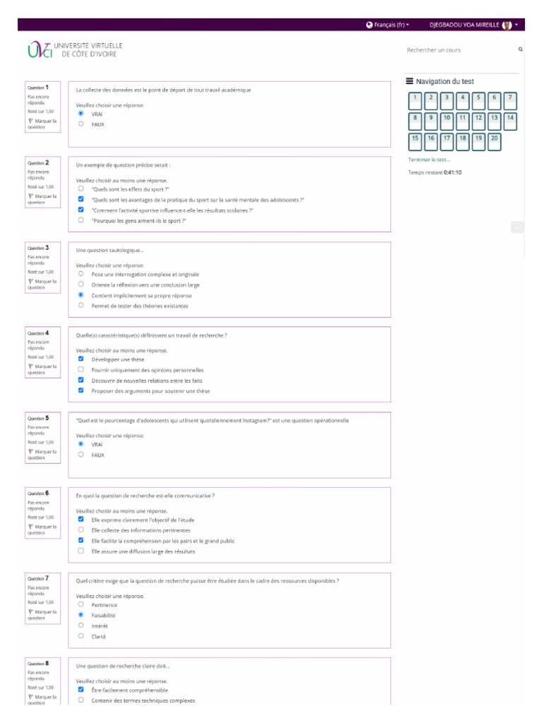 Devoir Leçon 2 - La Formulation de La Question de Recherche | PDF