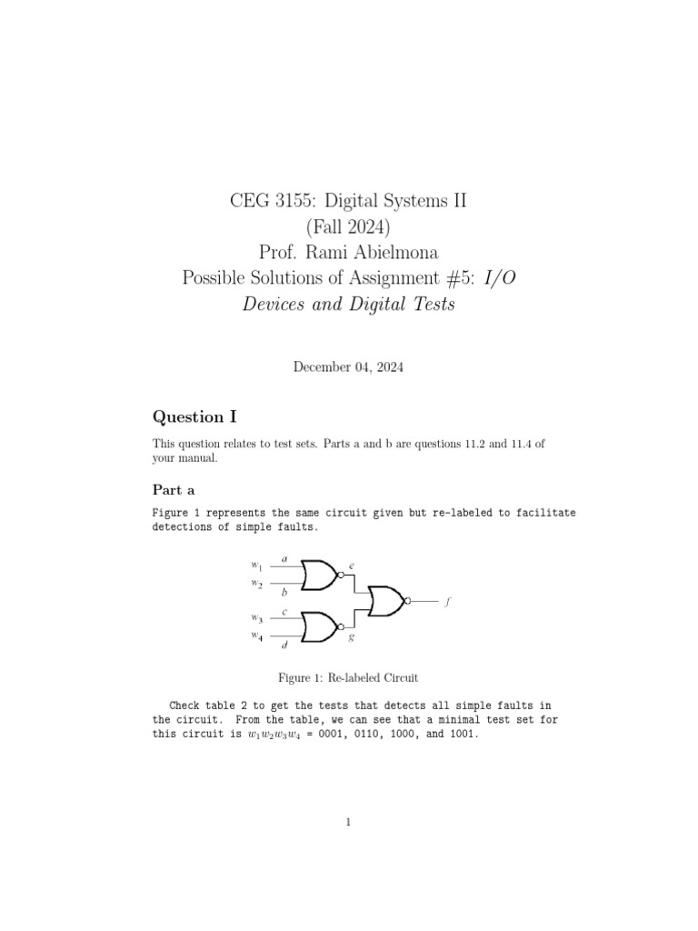 ceg3155Assignment5Solutions | PDF | Byte | Computer Data