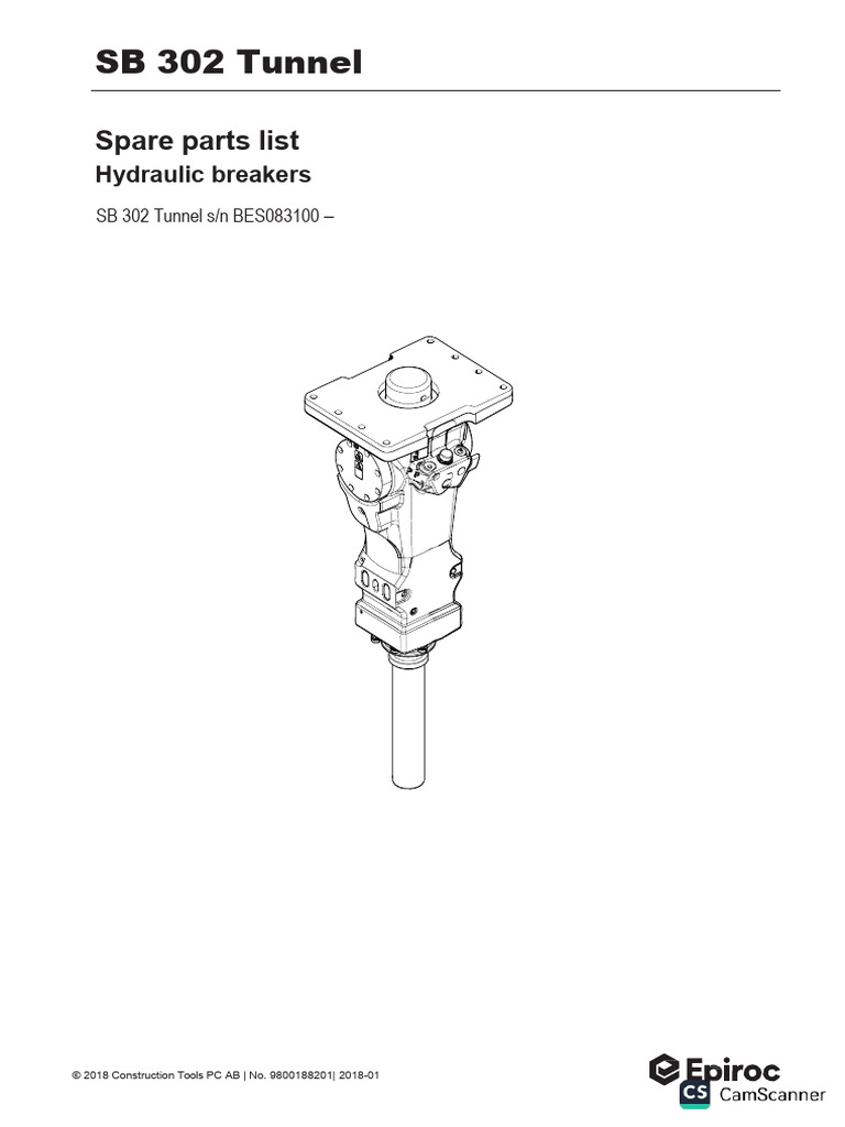 SB 302 Tunnel Spare Parts List | PDF