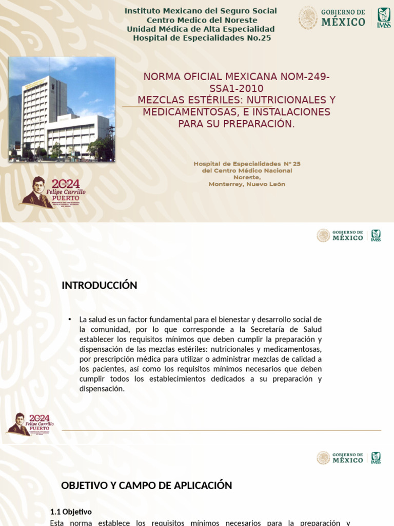 Norma Oficial Mexicana Nom-249-Ssa1-2010 | PDF | Medicamentos con receta | Farmacia