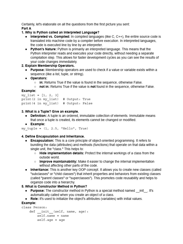 Python Programming Concepts Explained | PDF | Class (Computer Programming) | Inheritance (Object ...