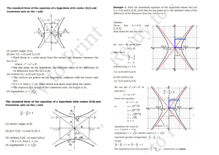 Precal_Hyperbola1 | PDF