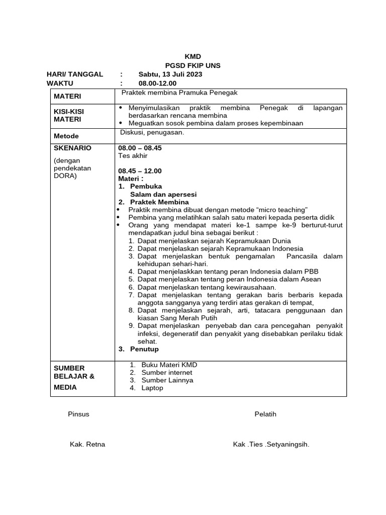 RM PENEGAK .KMD.2024.. | PDF