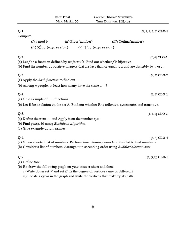 SAMPLE (Final of Discrete) | PDF