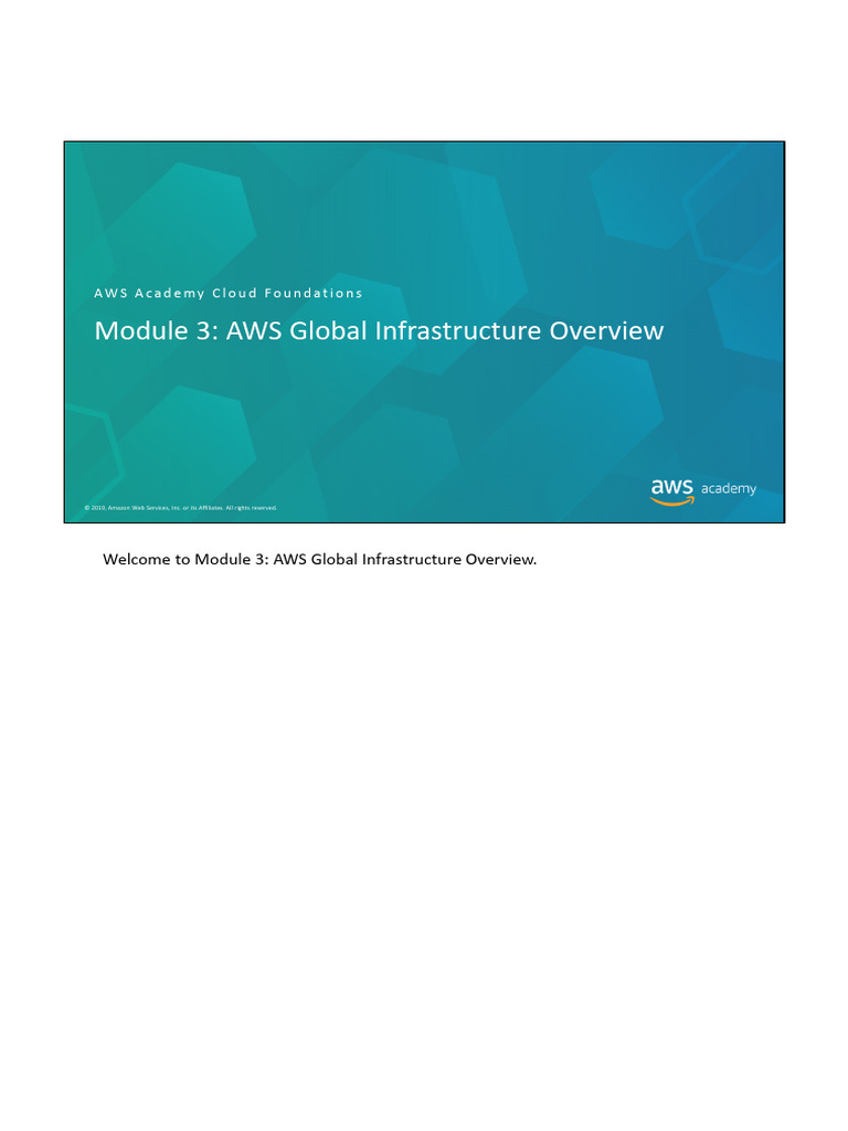 AcademyCloudFoundations_Module_03 | PDF | Amazon Web Services | Cloud ... AcademyCloudFoundations_Module_03 | PDF | Amazon Web Services | Cloud ...