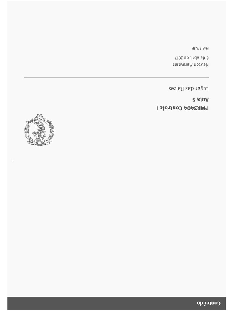 Usp PMR 3404 Aula5 SR | PDF