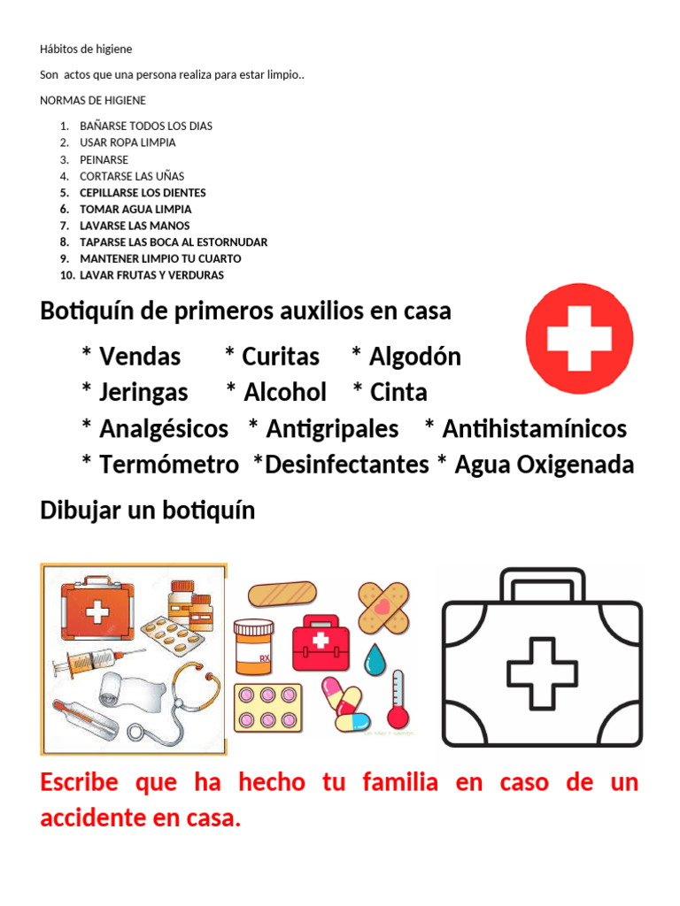 Normas de Higiene para Niños | PDF