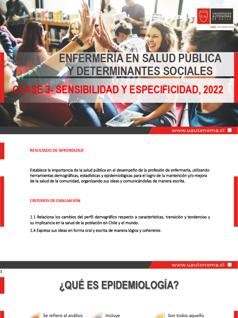 Clase 3 - ESPDSS 2022 - 597819 | PDF | Sensibilidad y especificidad ...