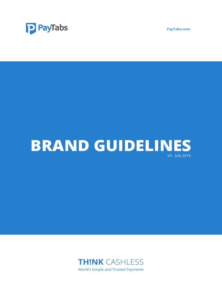 PayTabs Brand Guidelines Overview | PDF | Logos | Typefaces