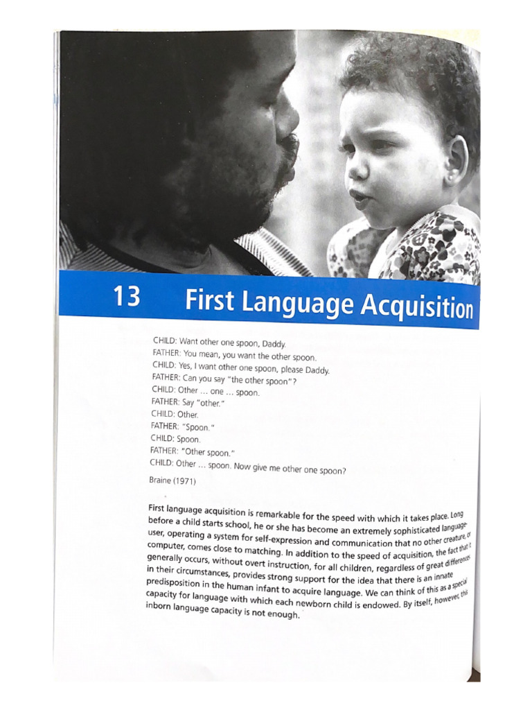 First Language Acquisition | PDF