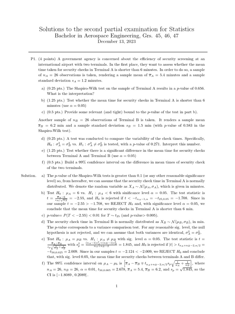 2324part2 Sol | PDF | Dependent And Independent Variables | Errors And Residuals