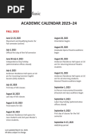 Academic Calendars - MyJuilliard | PDF | Academic Term | Higher Education