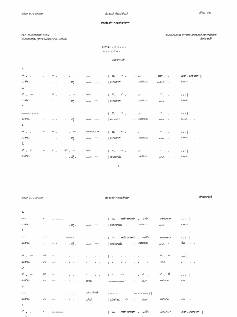 Vatapi Ganapathim Reformatted | PDF