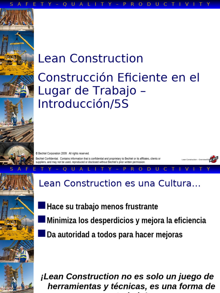 Lean Construction - OVERVIEW-5S - Spanish | PDF