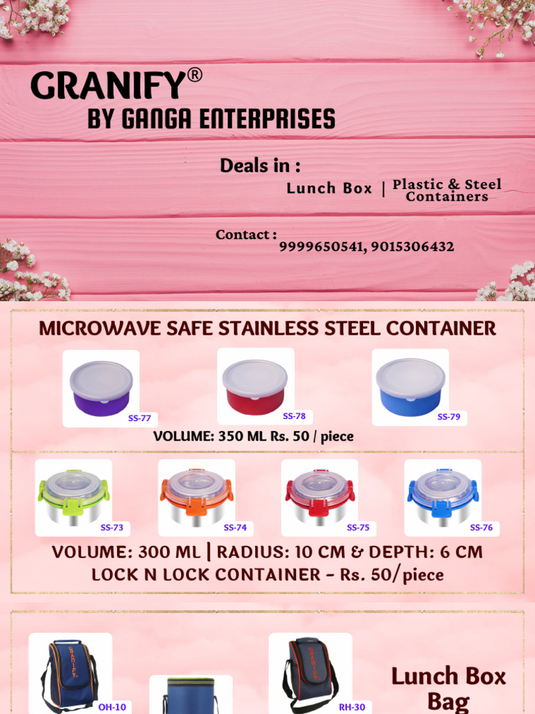Granify Container Catalog | PDF