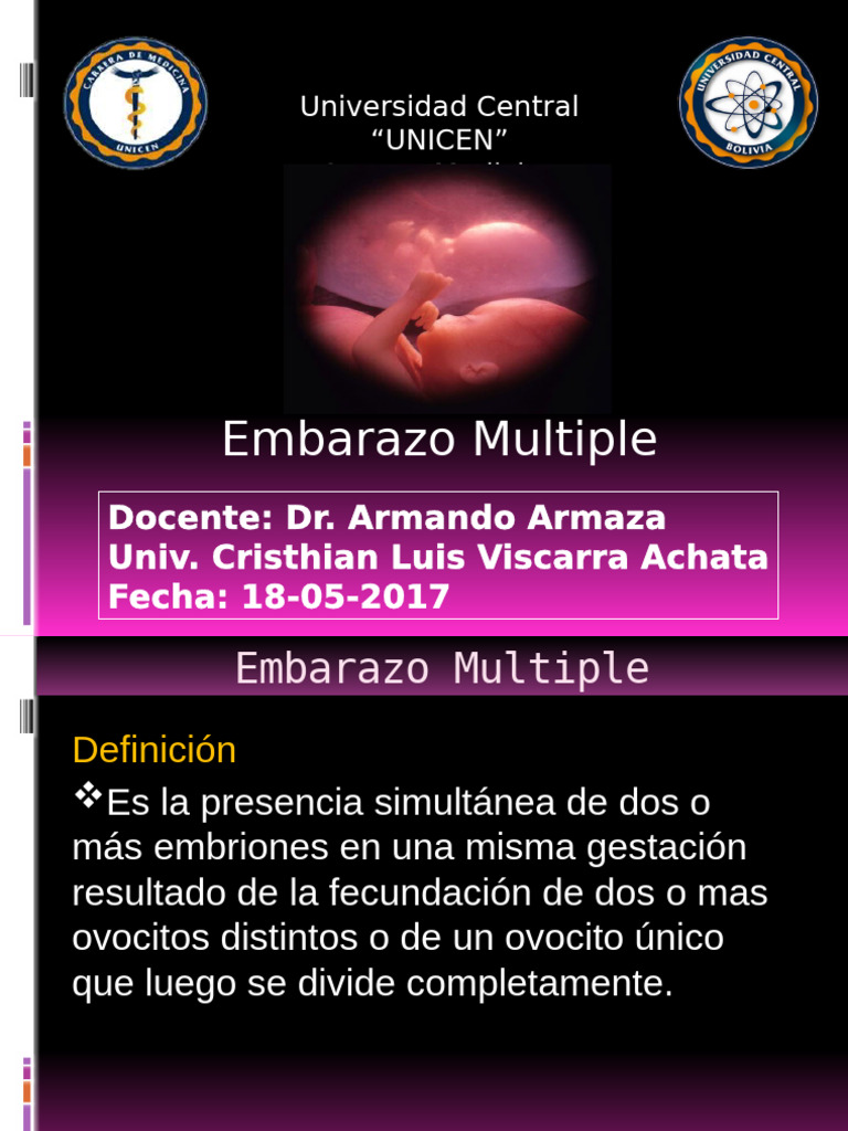 Embarazo Multiple | PDF | El embarazo | Parto