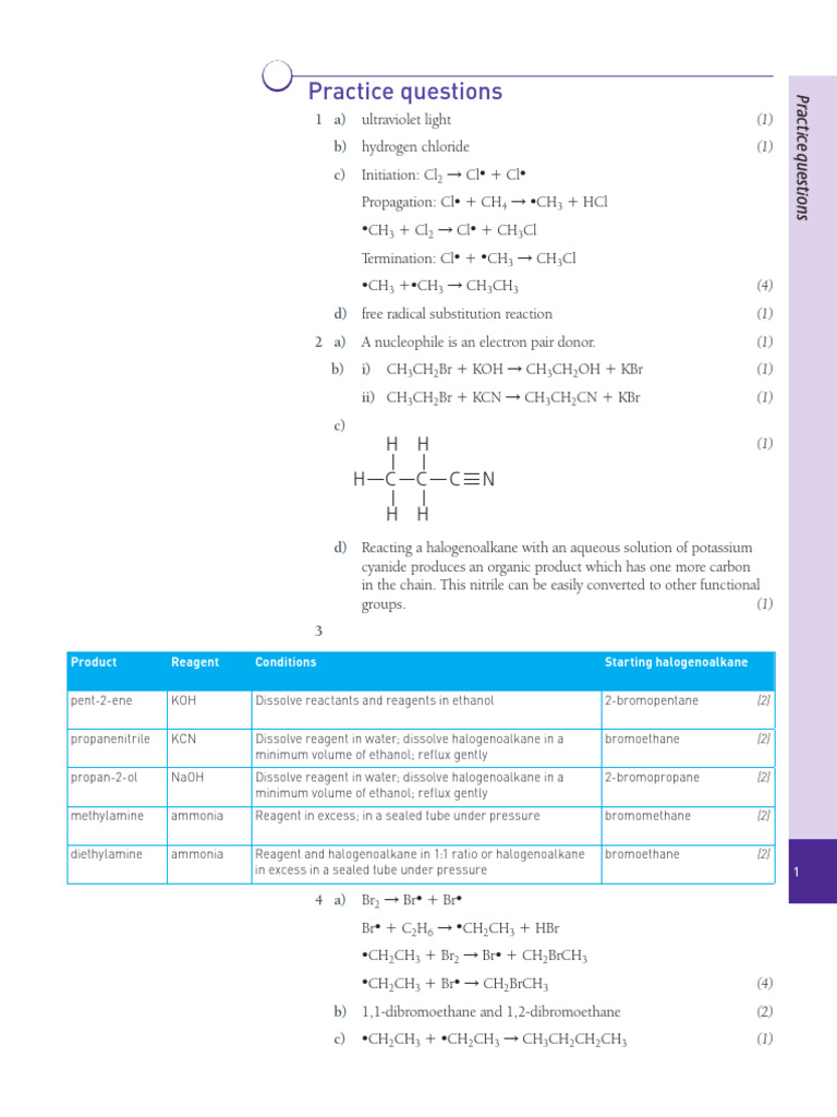 AQA - A Level - Chem - 1 - Practice Ch13.indd | PDF | Chlorine | Ozone