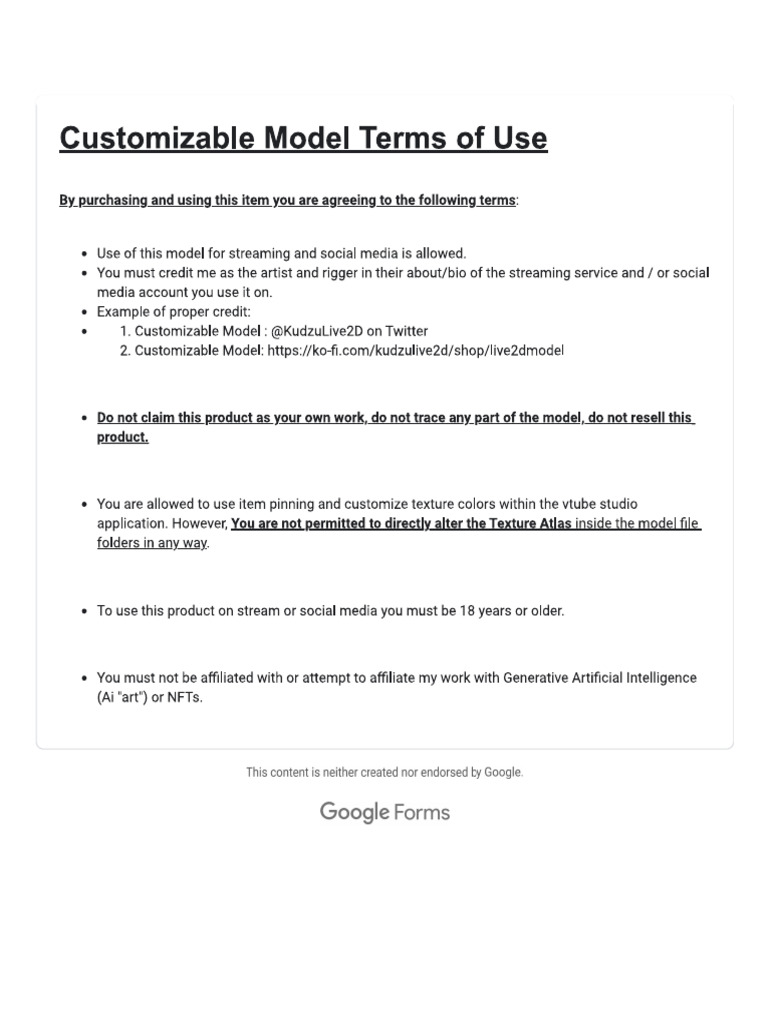 Terms of Use | PDF