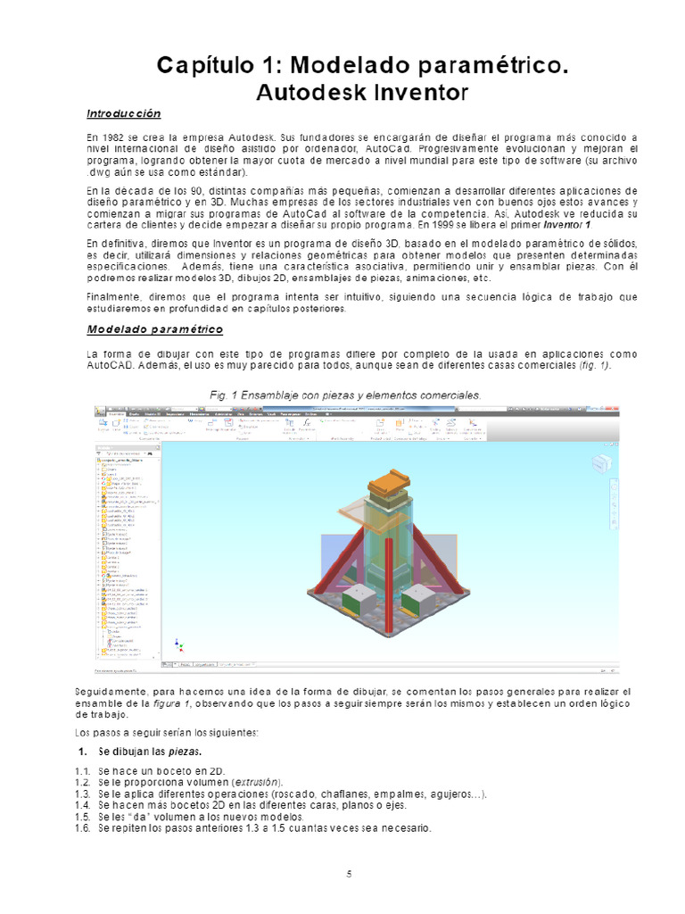 INVENTOR_1 MODELADO PARAMÉTRICO | PDF