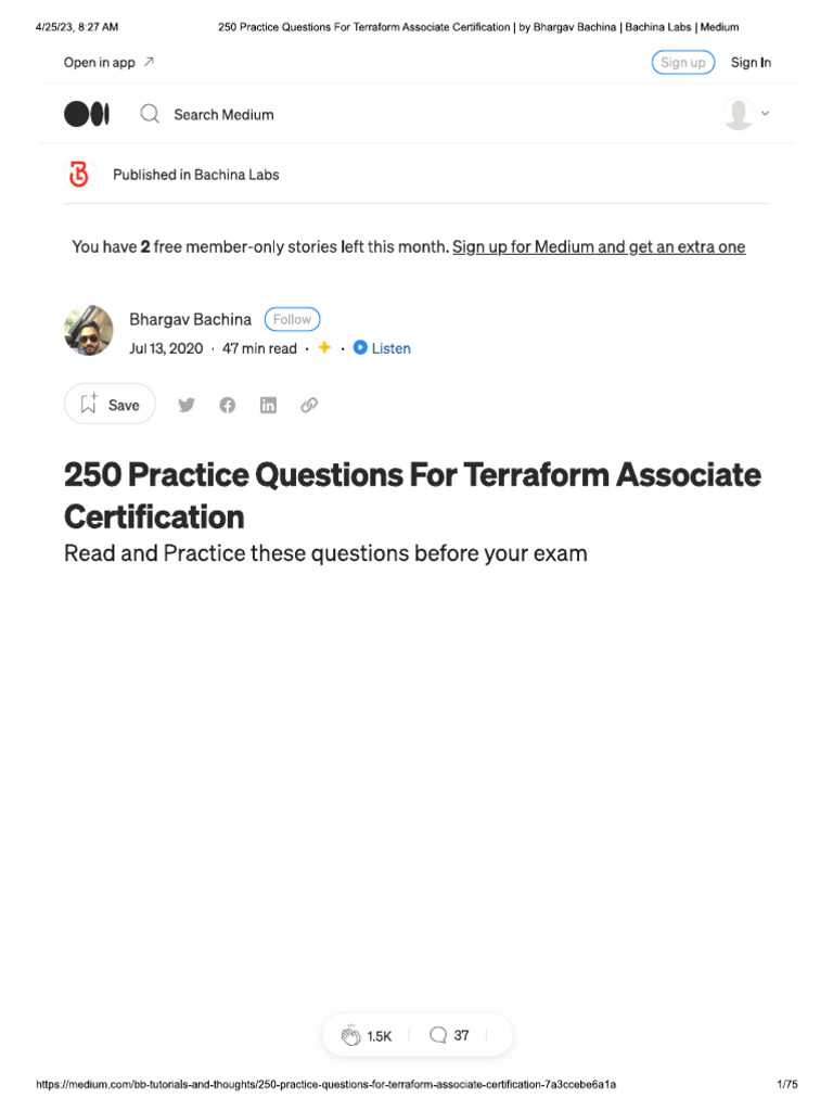 Terraform Exam | PDF
