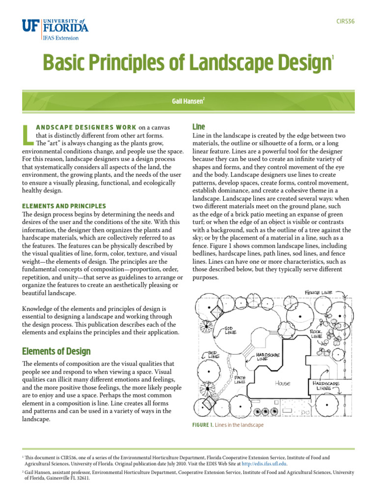 Basic Principles of Landscape Design | PDF | Composition (Visual Arts ...
