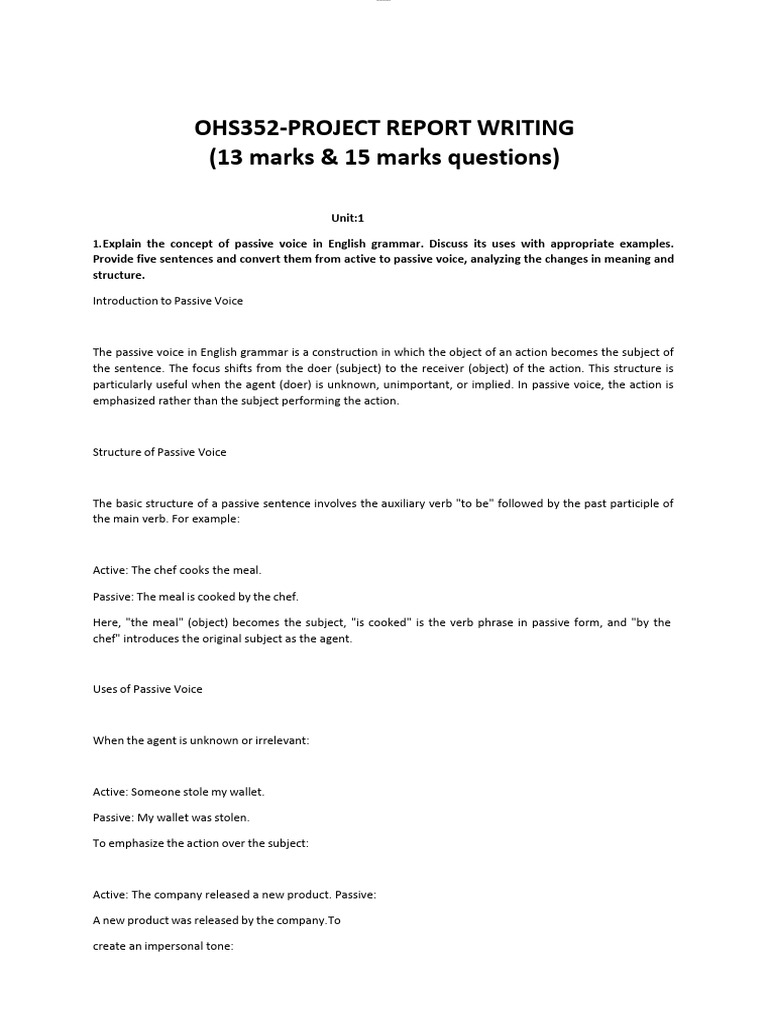 Prw - Qb - 13 Marks & 15 Marks | PDF | Grammatical Number | Plural