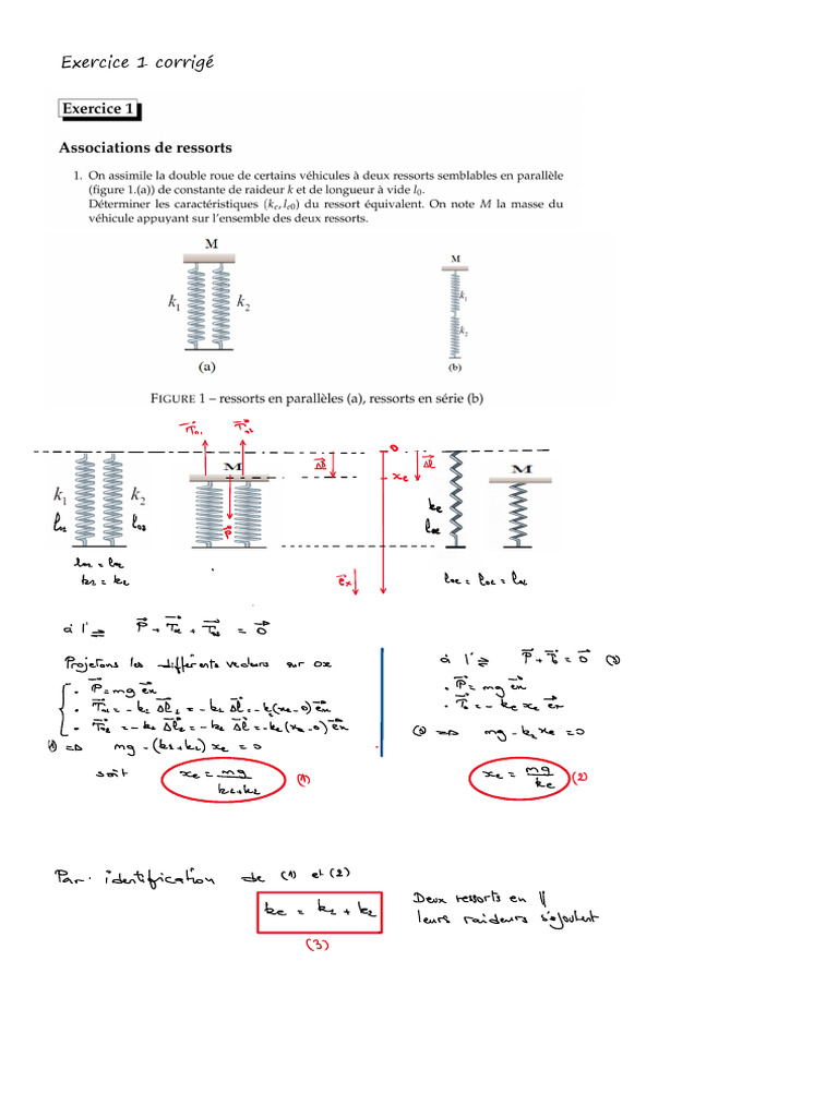 Exercice 1 Vibration | PDF