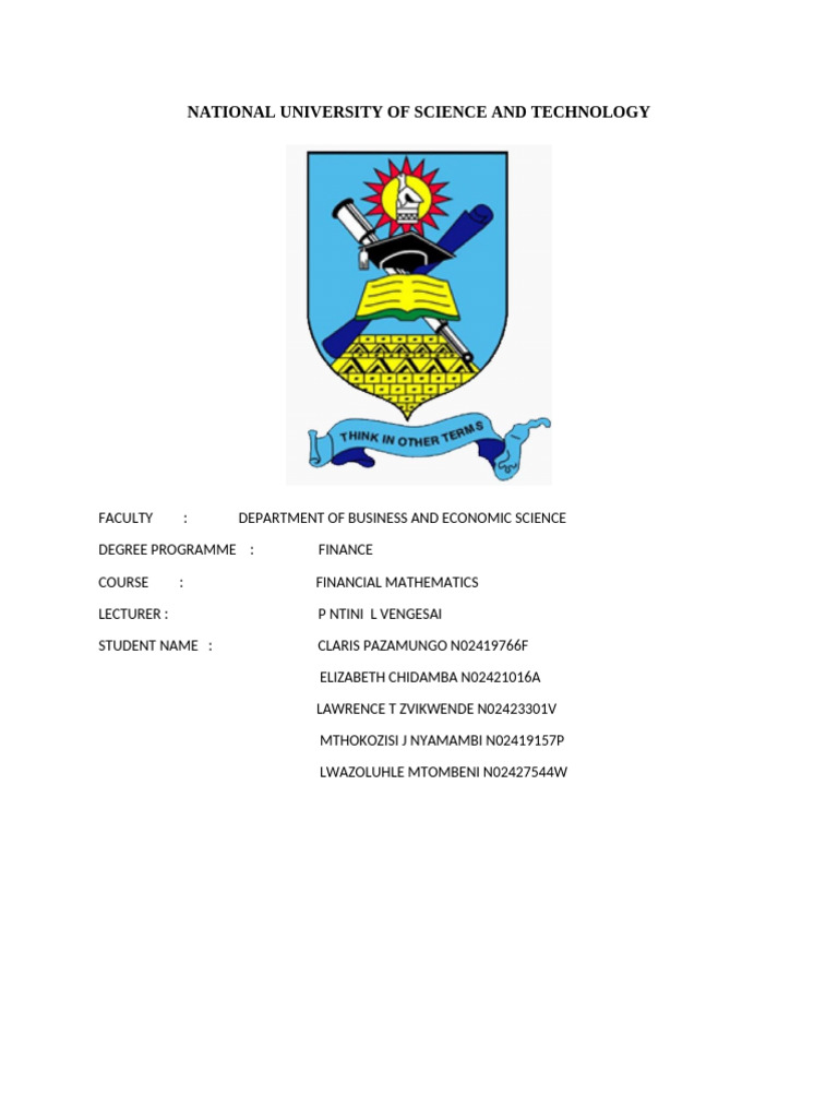 Group Cover Page | PDF