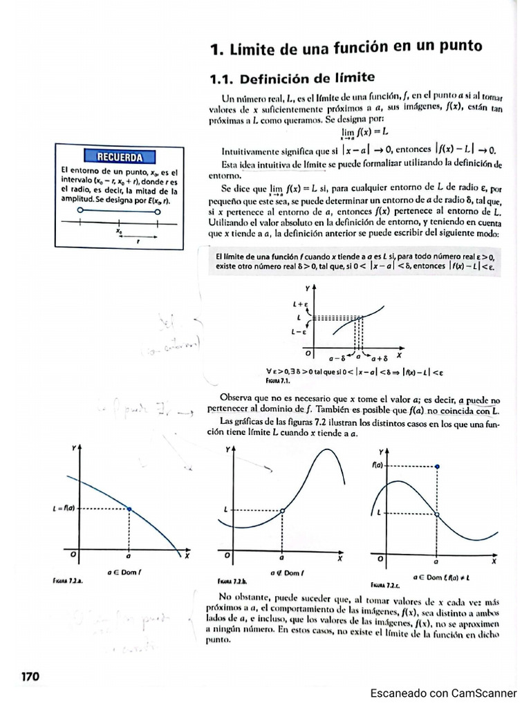 Límite Finito en Un Punto - Definición | PDF