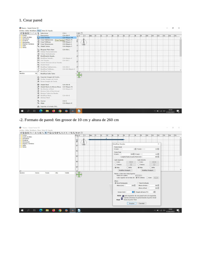 S2 - Tutorial Sweet Home 3D (I) | PDF