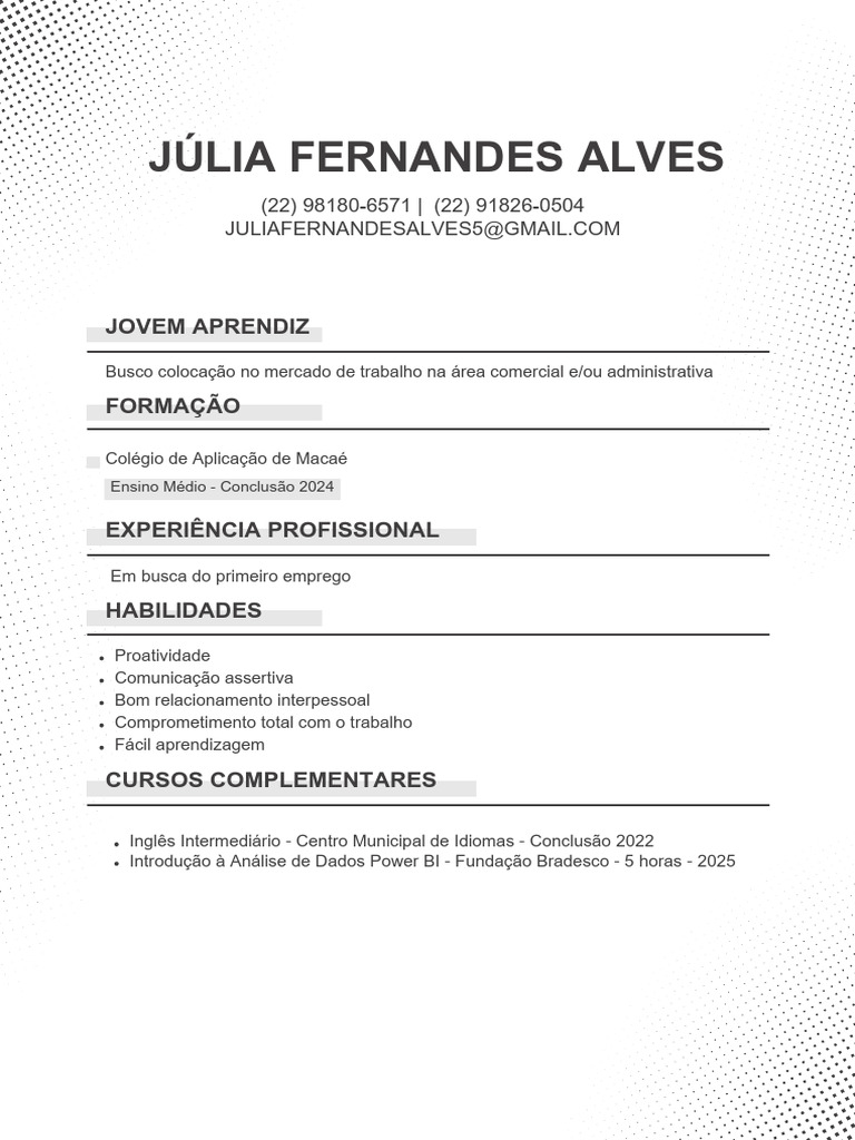 Currículo Júlia.pdf | PDF