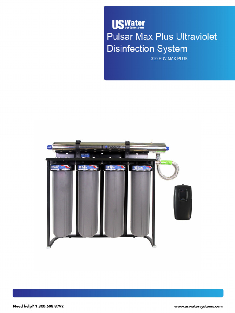 Pulsar Max Plus Ultraviolet Disinfection System (320 PUV MAX PLUS ...